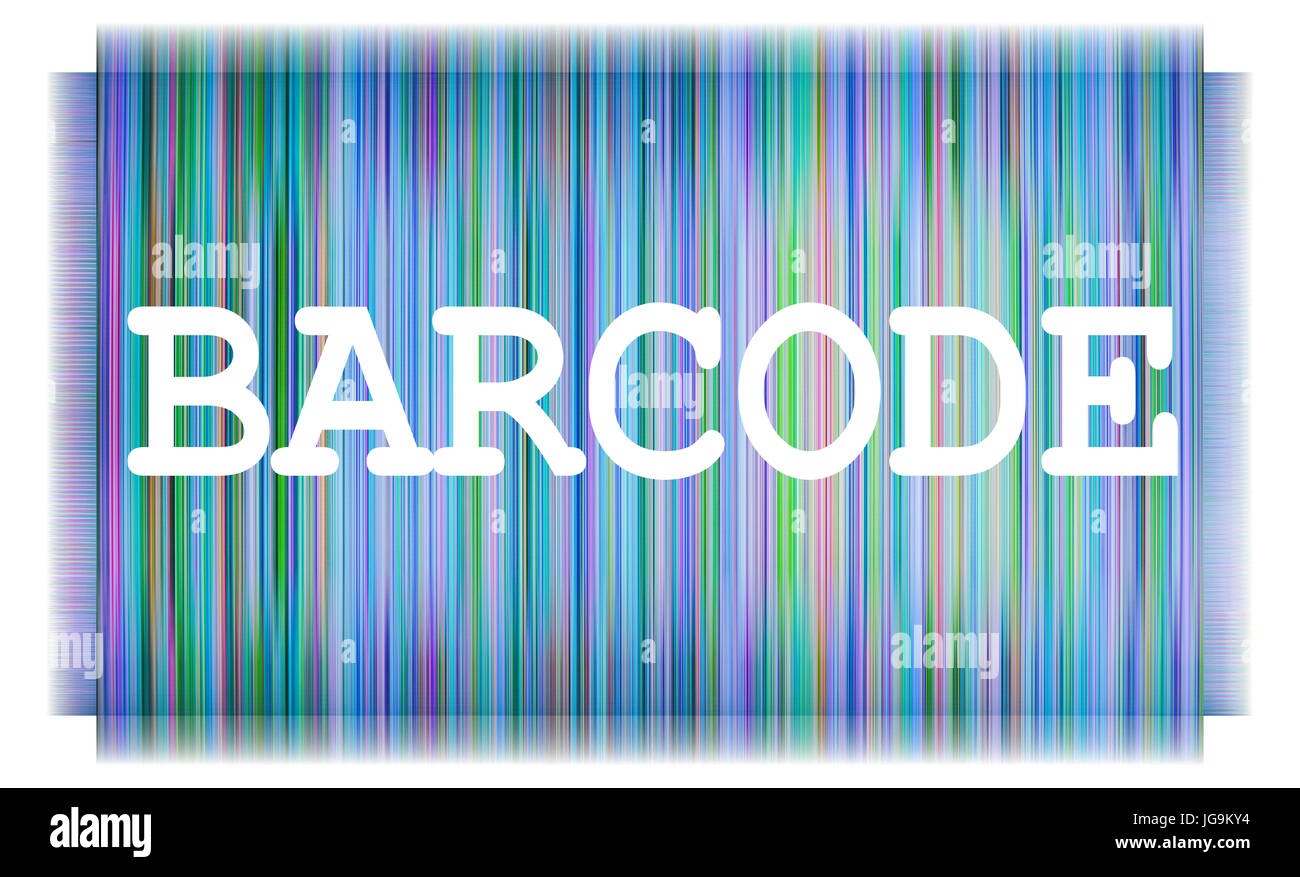 Abstract and modern bar code illustration isolated on white background ...