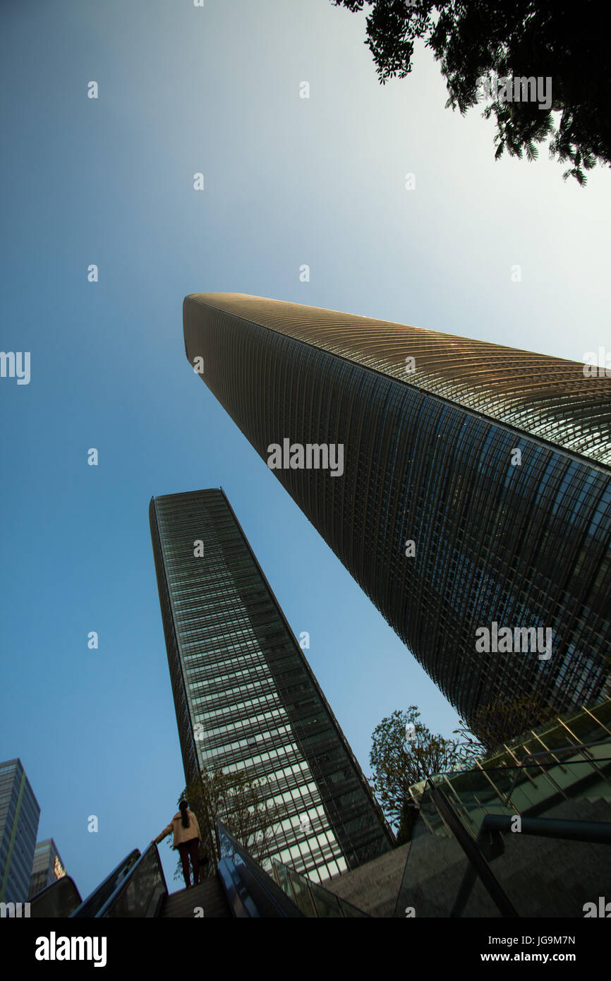 Large corporate and office buildings and skyscrapers; Shenzhen ...