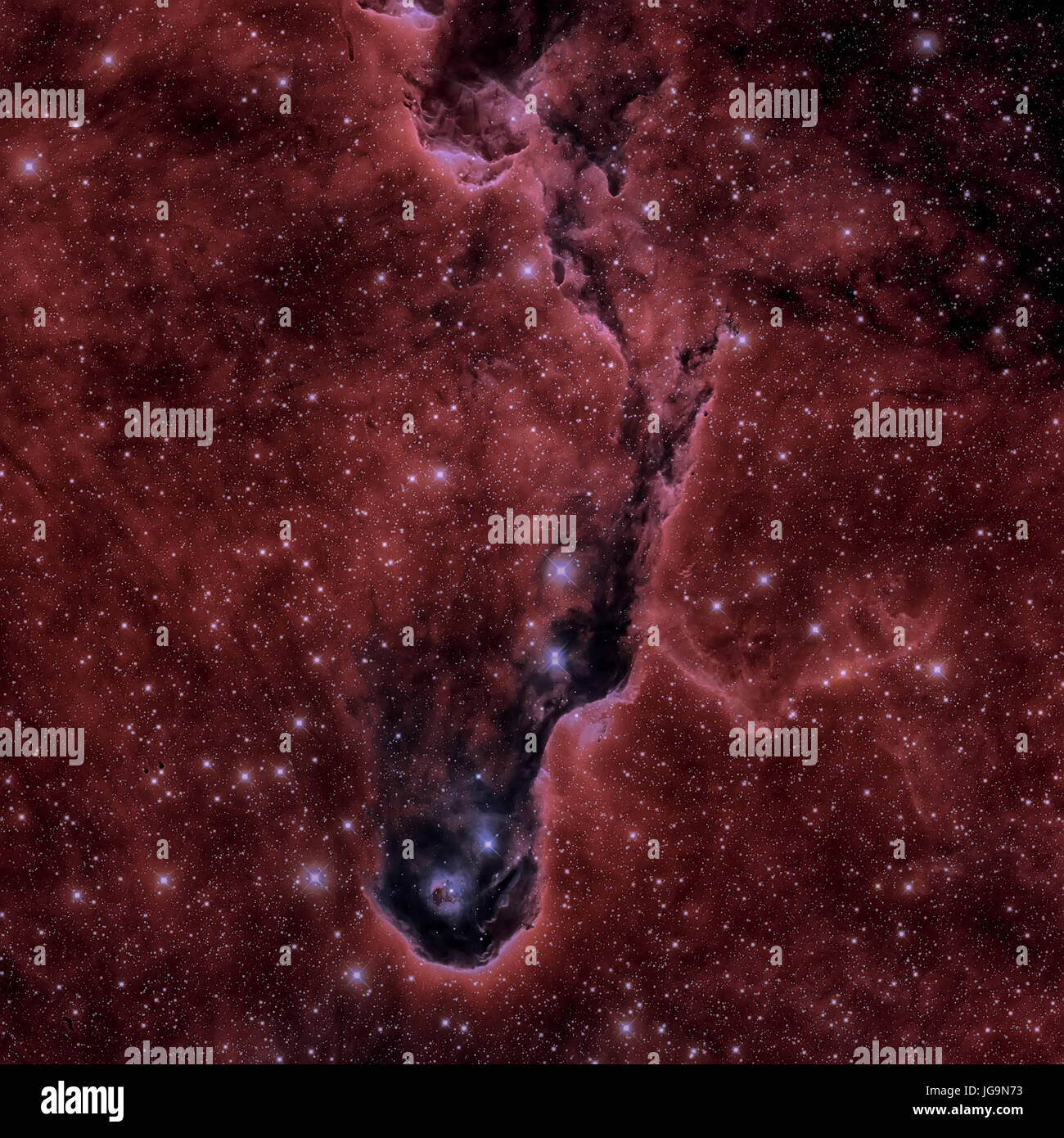Astronomical scientific background, nebula and stars in outer space ...