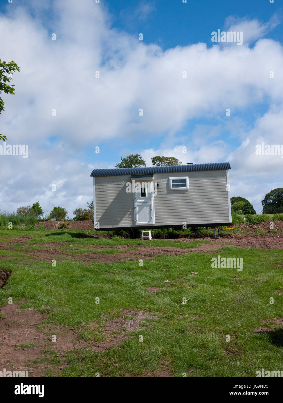 New camping pods at a campsite, Edinburgh, Scotland, UK Stock Photo - Alamy