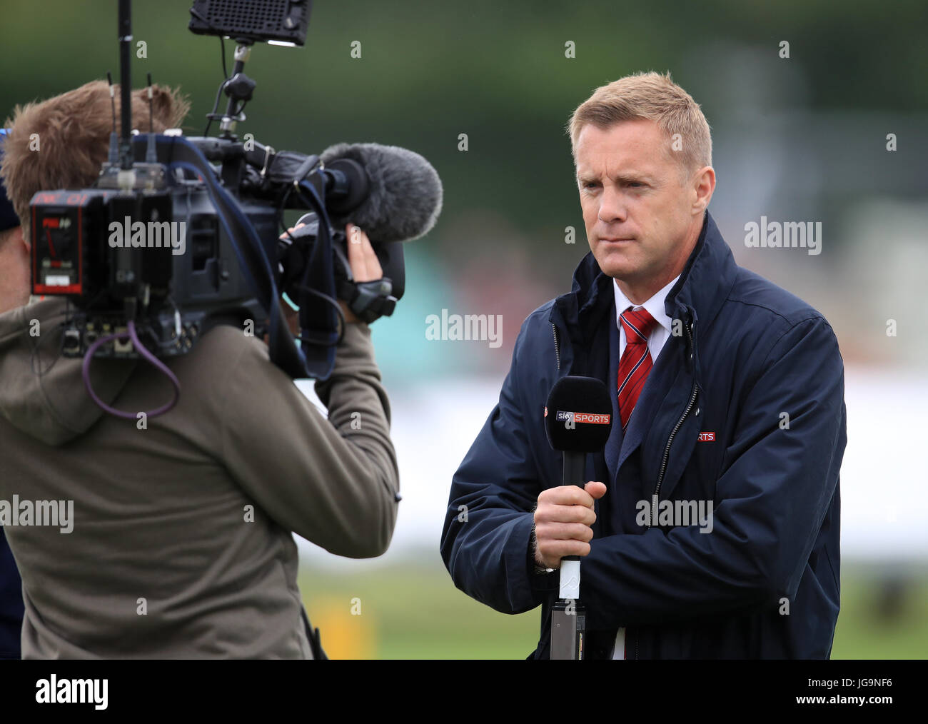 Sky sports cricket pundit David Fulton Stock Photo - Alamy