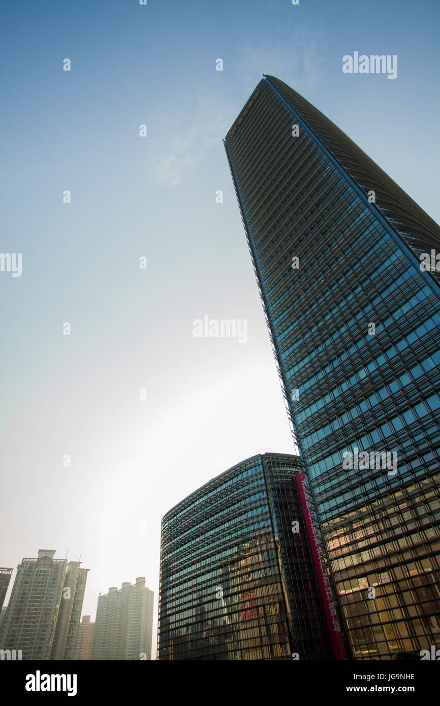 Large corporate and office buildings and skyscrapers; Shenzhen ...