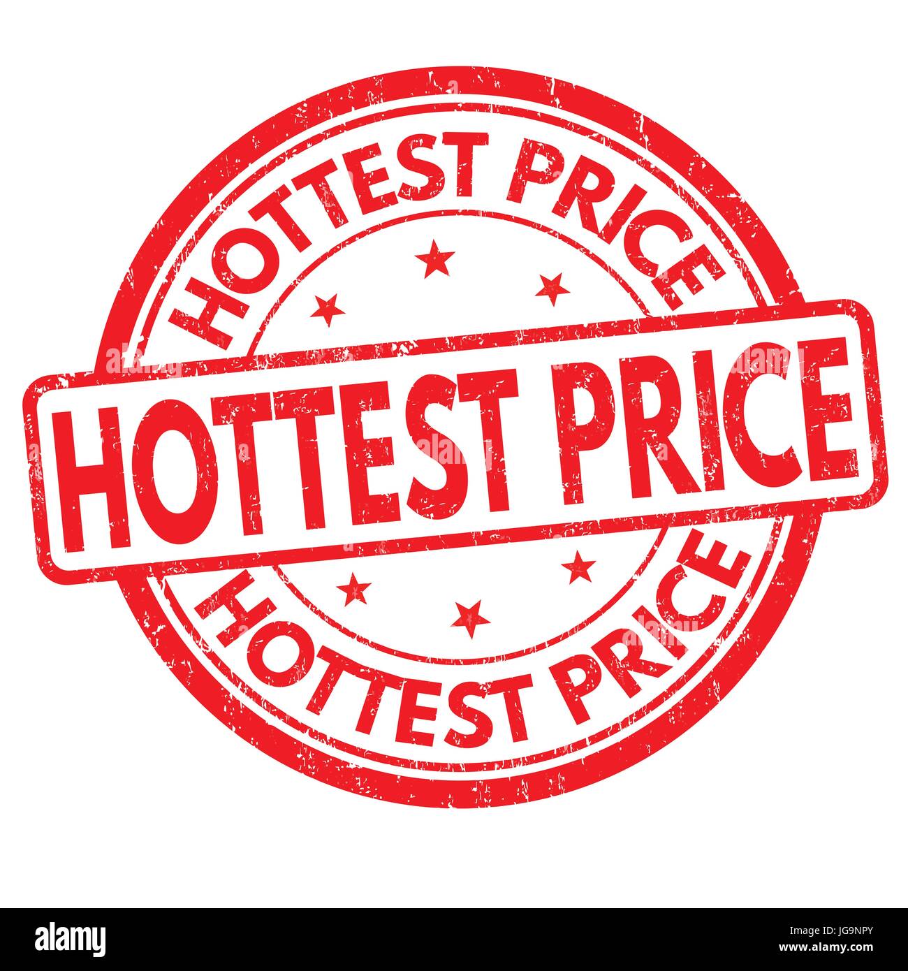 Hottest price sign or stamp on white background, vector illustration ...