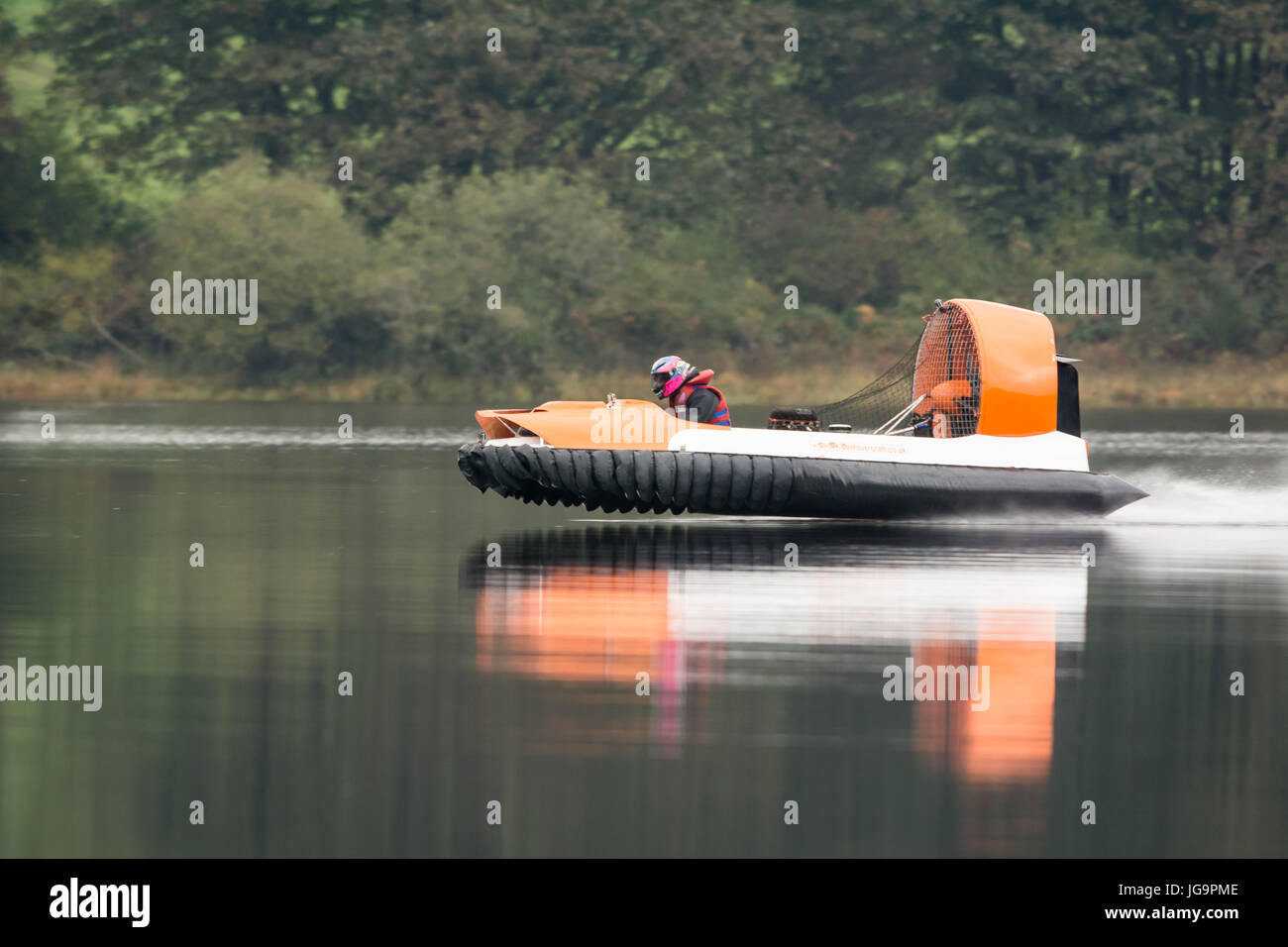 Guy Martin attempting Hovercraft speed record Stock Photo - Alamy