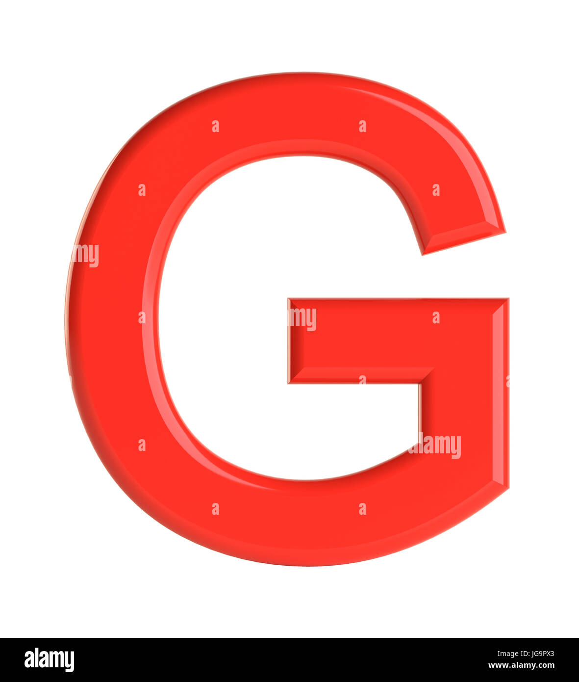 Red letter. 3D illustration Stock Photo - Alamy