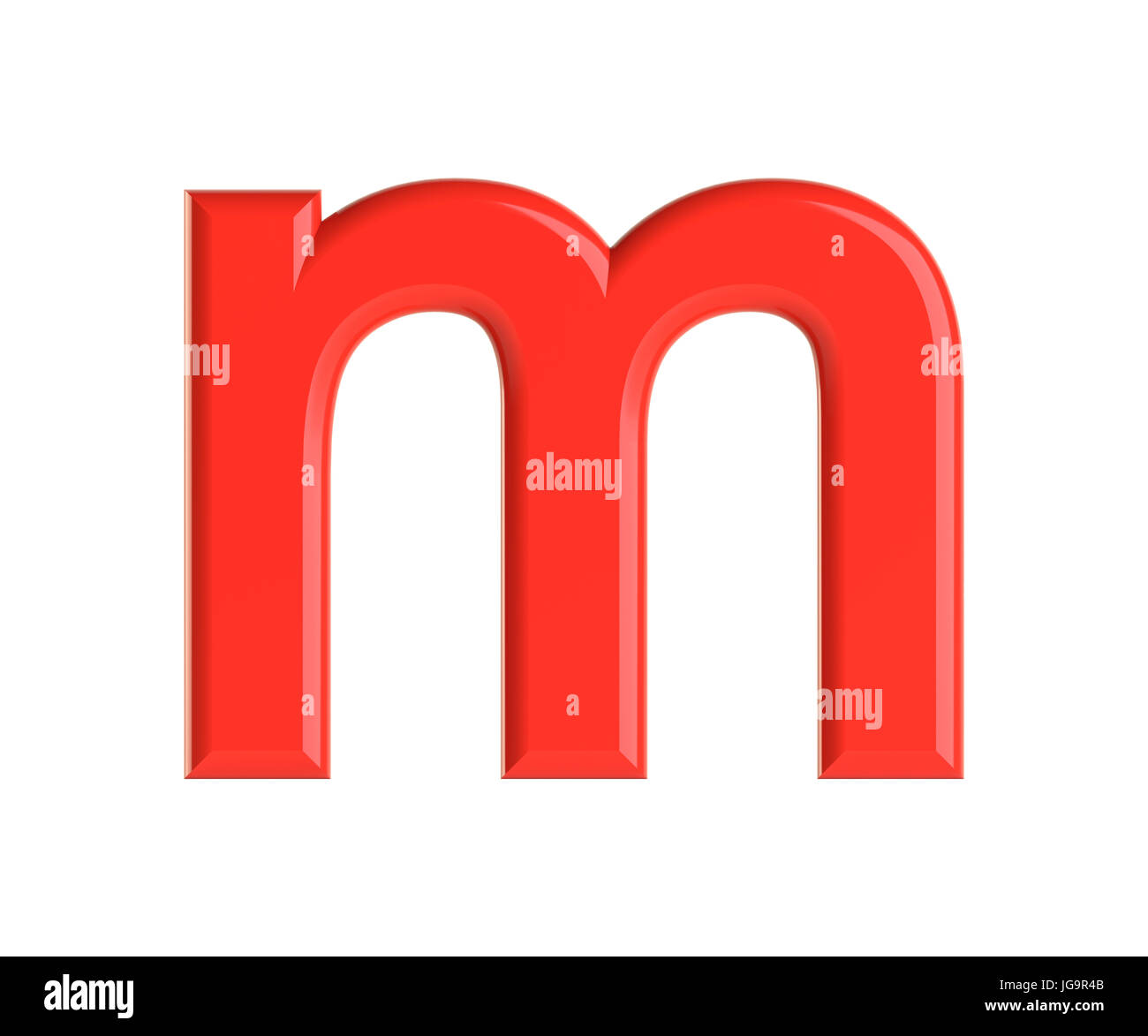 Red letter. 3D illustration Stock Photo - Alamy