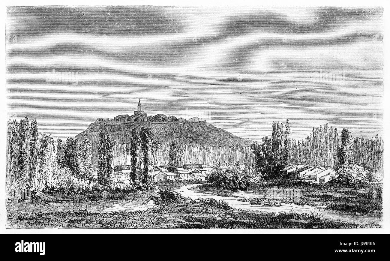 Village trees picture Black and White Stock Photos & Images - Alamy