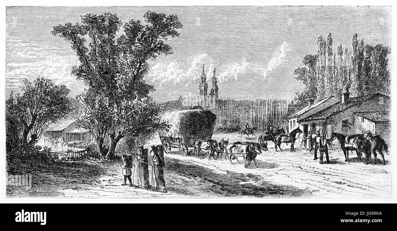 Medieval life in Lunéville surroundings, France. Country houses and ...