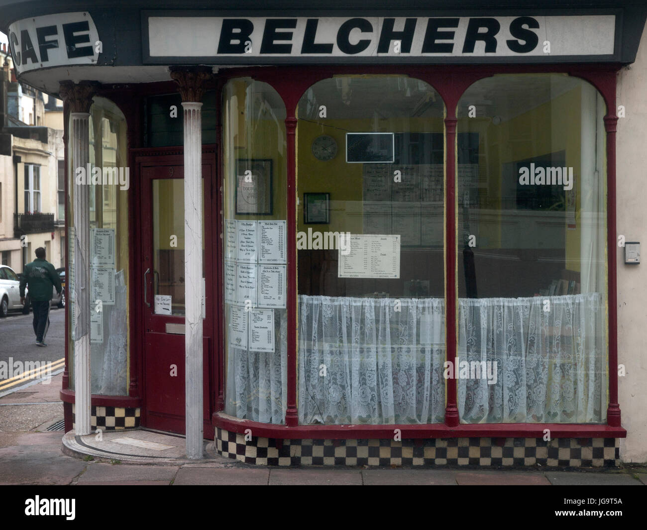 A traditional cafe in Brighton Stock Photo - Alamy