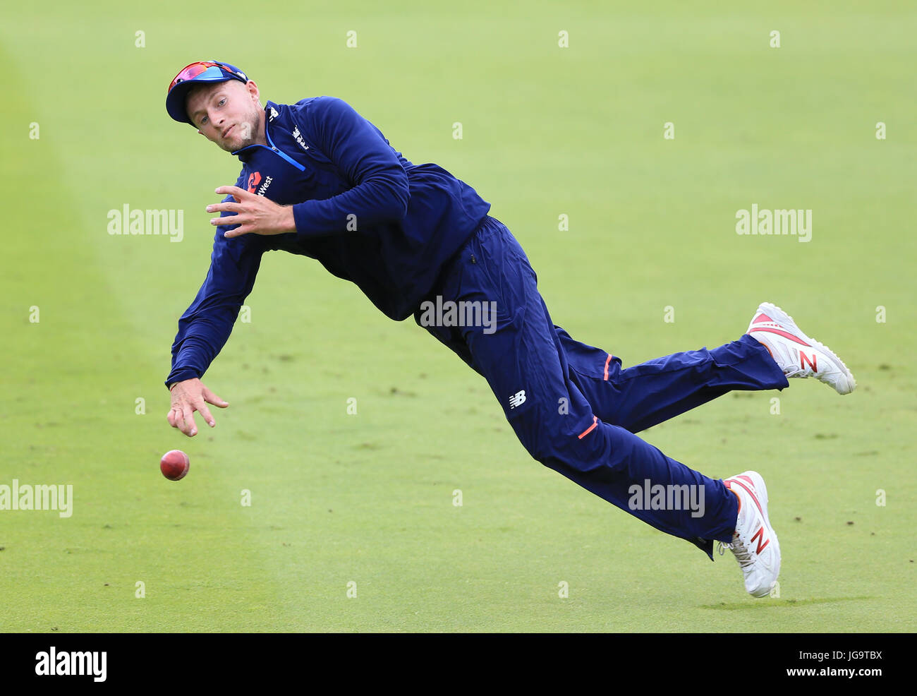 England captain Joe Root during the nets session at Lord's, London ...
