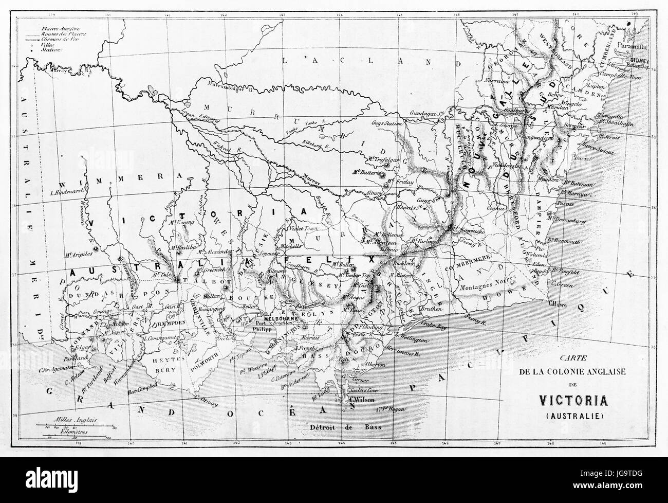 Map victoria australia High Resolution Stock Photography and Images - Alamy