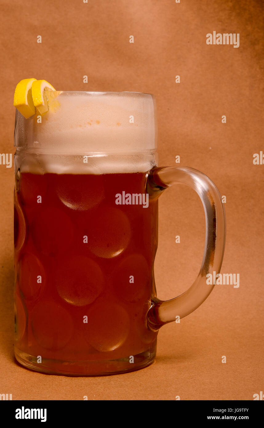 Variety of different beers, of different colors and alcoholic strengths ...