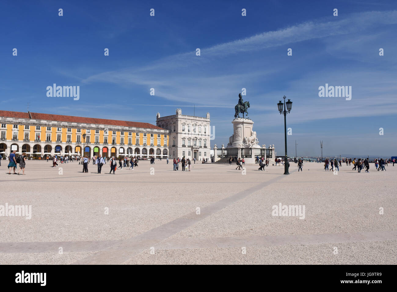Commerce Square in Lisbon, Portugal Stock Photo - Alamy