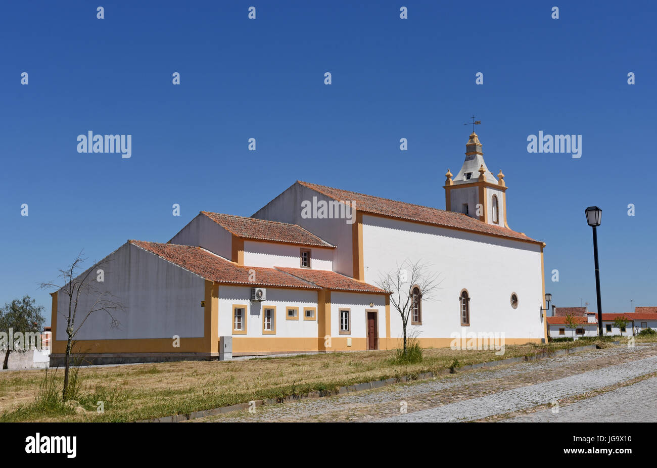 church of Flor da Rosa, Alentejo region, Portugal Stock Photo - Alamy