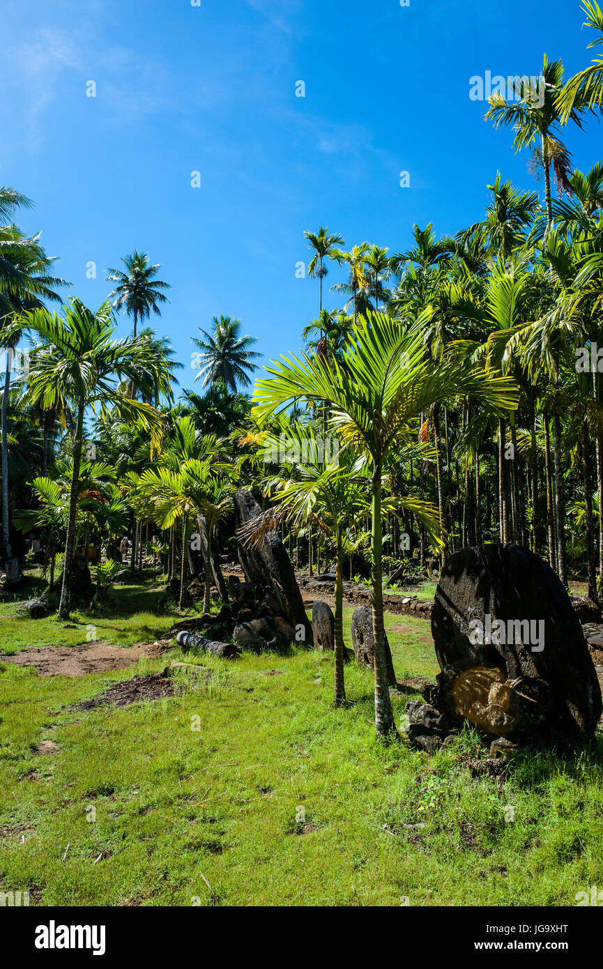 Stone money on the island of Yap, Micronesia Stock Photo - Alamy