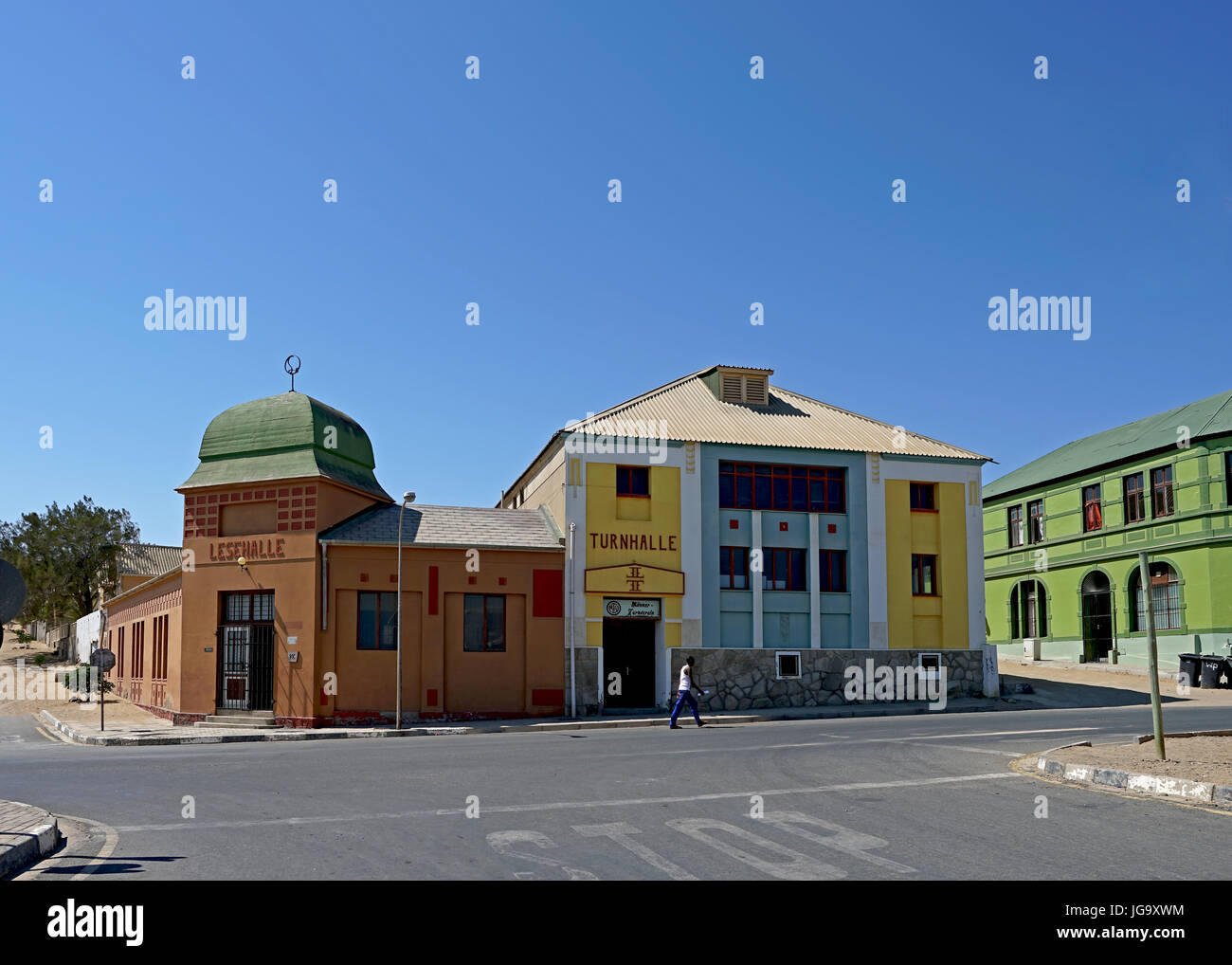German colonial town buildings hi-res stock photography and images - Alamy