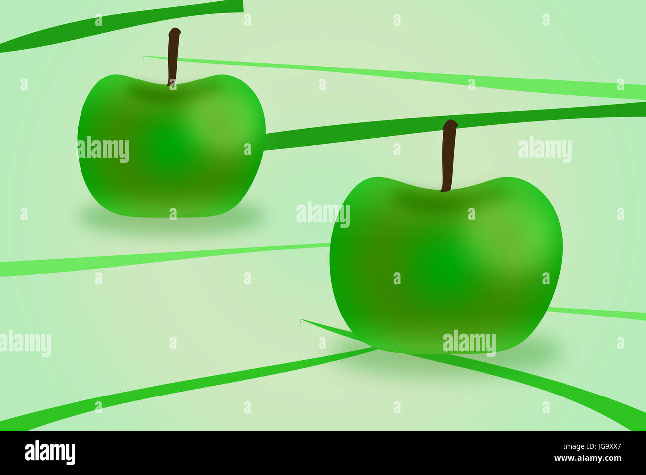 Abstract apple green background hi-res stock photography and images - Alamy