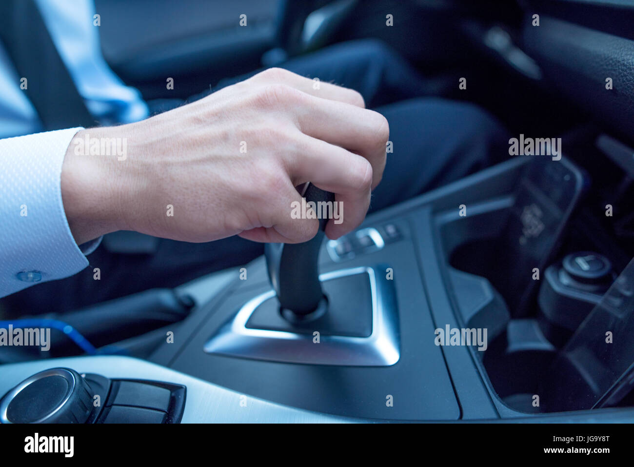 driver driving car on the road Stock Photo - Alamy