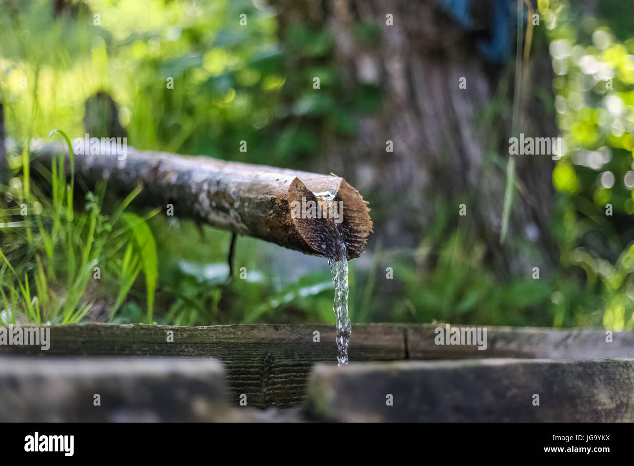 Water source, drinking water, natural spring water, clear, cold Stock ...