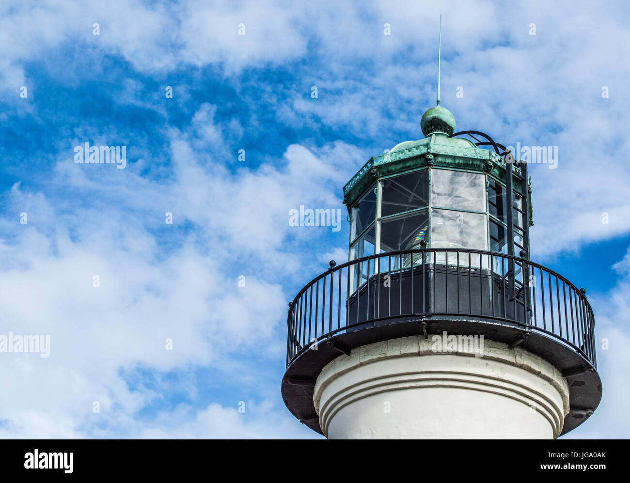 Vintage lighthouse tower in California Stock Photo - Alamy