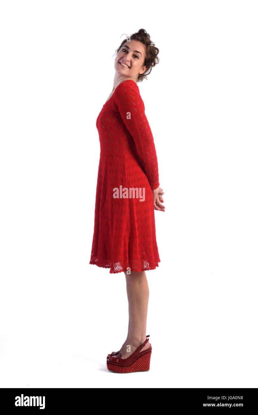 Full portrait woman Stock Photo - Alamy