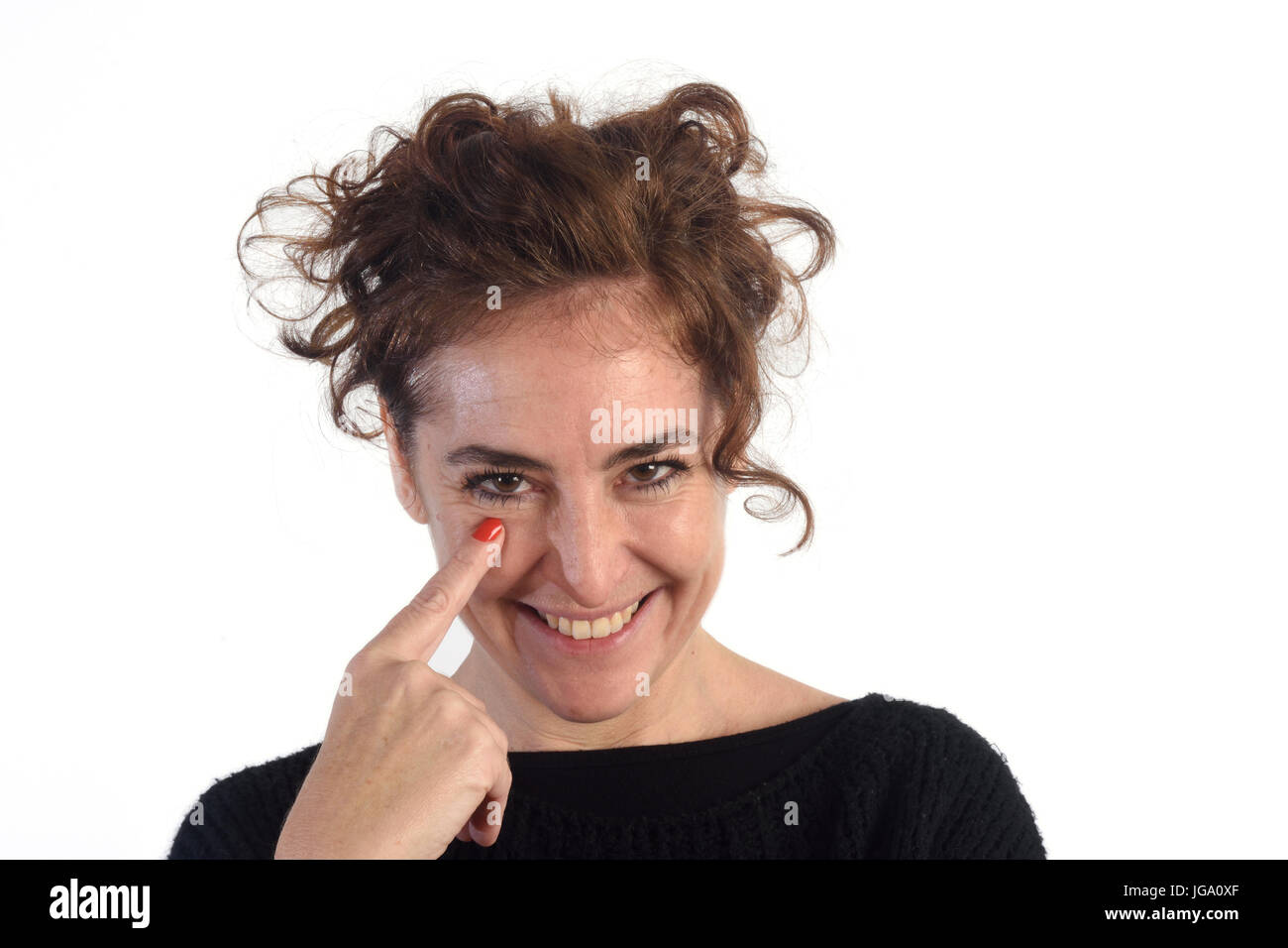 Finger in eye hi-res stock photography and images - Alamy