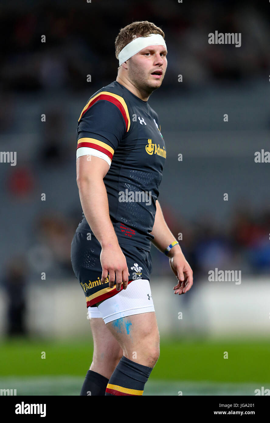 Wales Tom Young during the June International Test match at Eden's Park ...