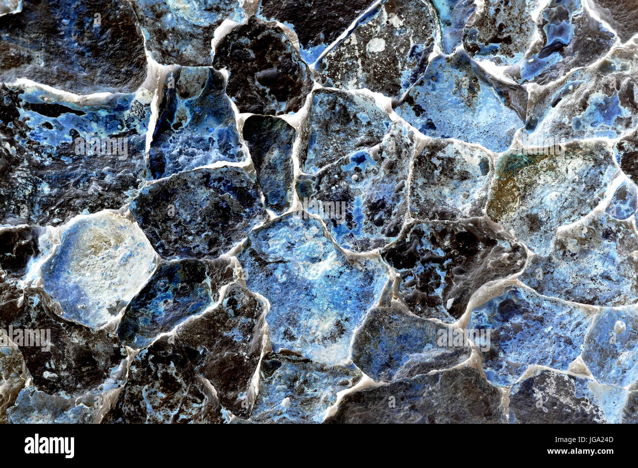 Abstract blue stone background pattern Stock Photo - Alamy
