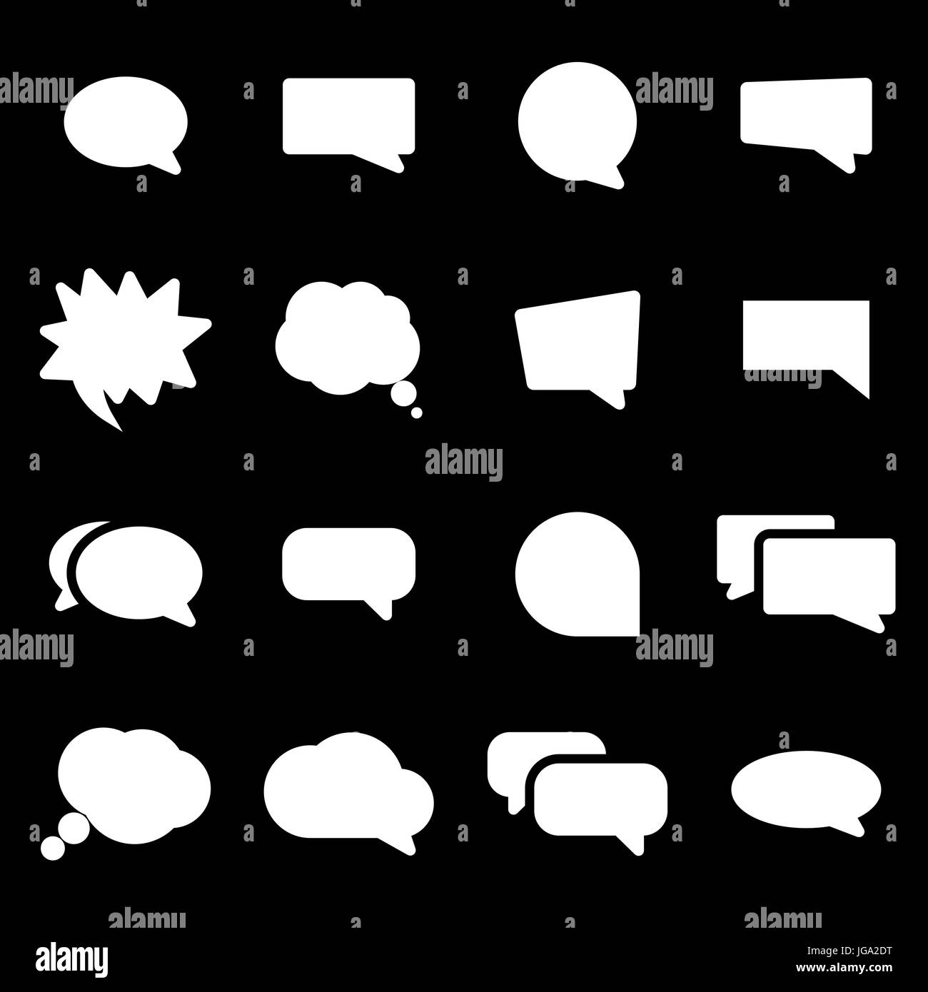 Vector white speech bubbles icons set Stock Vector Image & Art - Alamy Vector white speech bubbles icons set Stock Vector Image & Art - Alamy