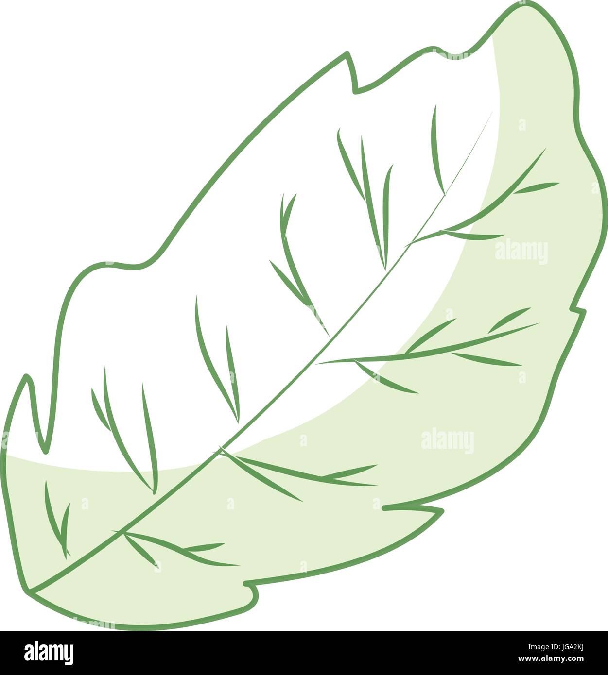 silhouette leaf plant and natural condiment Stock Vector Image & Art ...