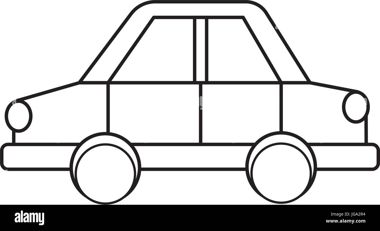 line car design to transportation with tires and doors Stock Vector ...
