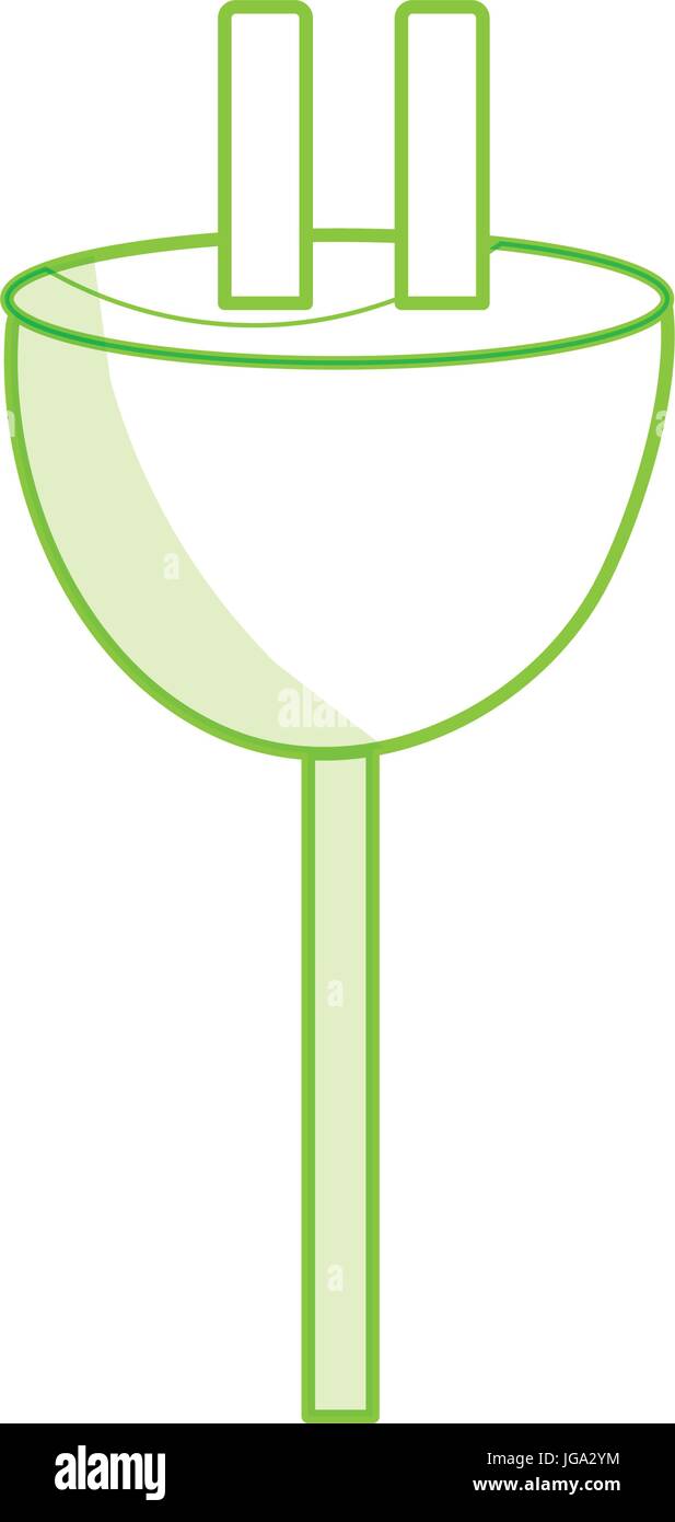 silhouette electric power cable to voltage connection Stock Vector ...