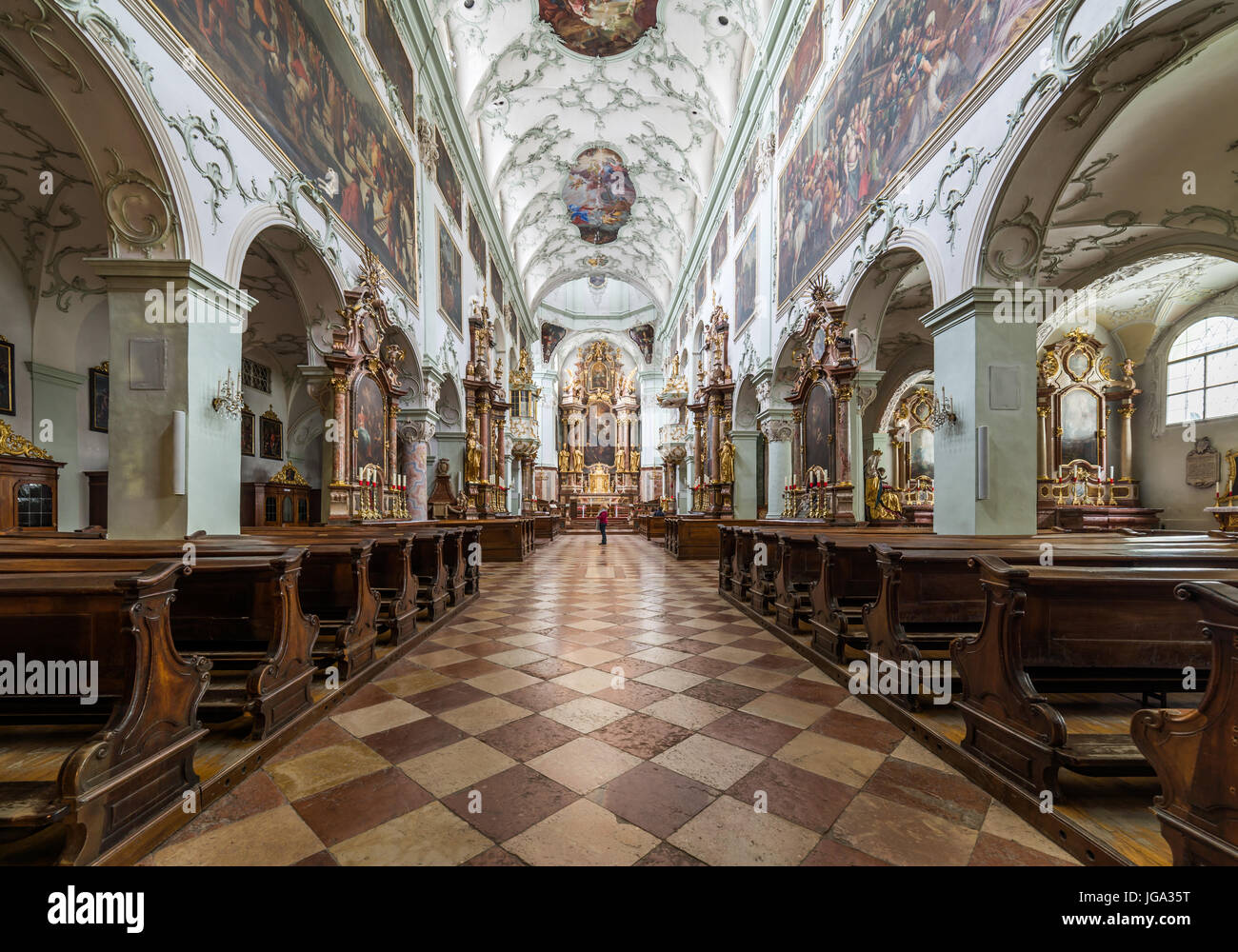 Visiting St Peter's Abbey in Salzburg, Austria Stock Photo - Alamy