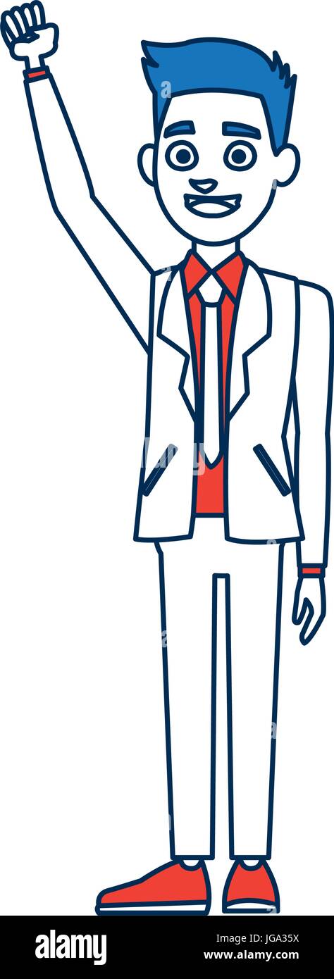 politician man avatar campaign election democracy Stock Vector Image ...