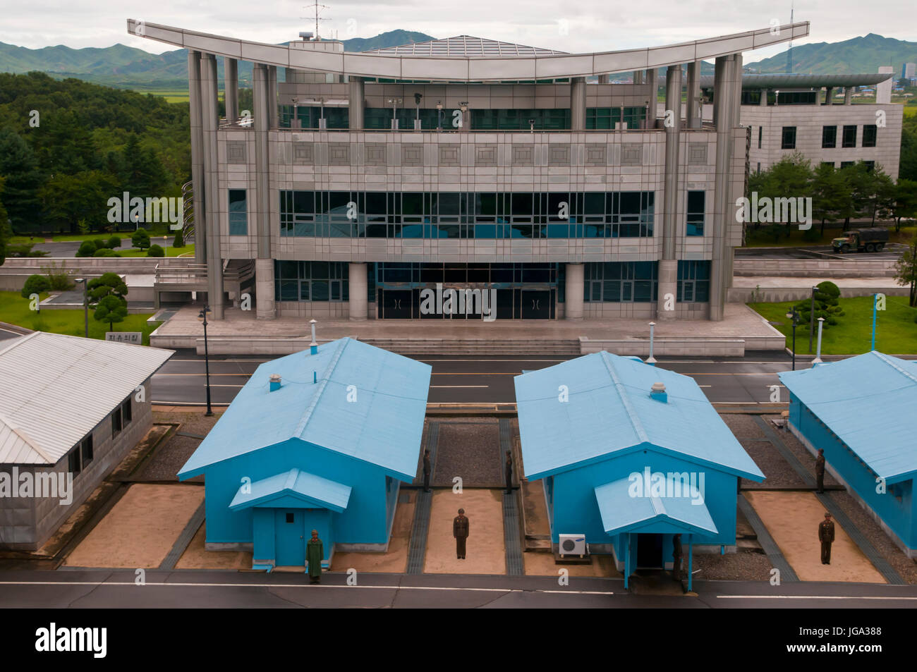 Famous border between North and South Korea, Pammunjon Stock Photo - Alamy