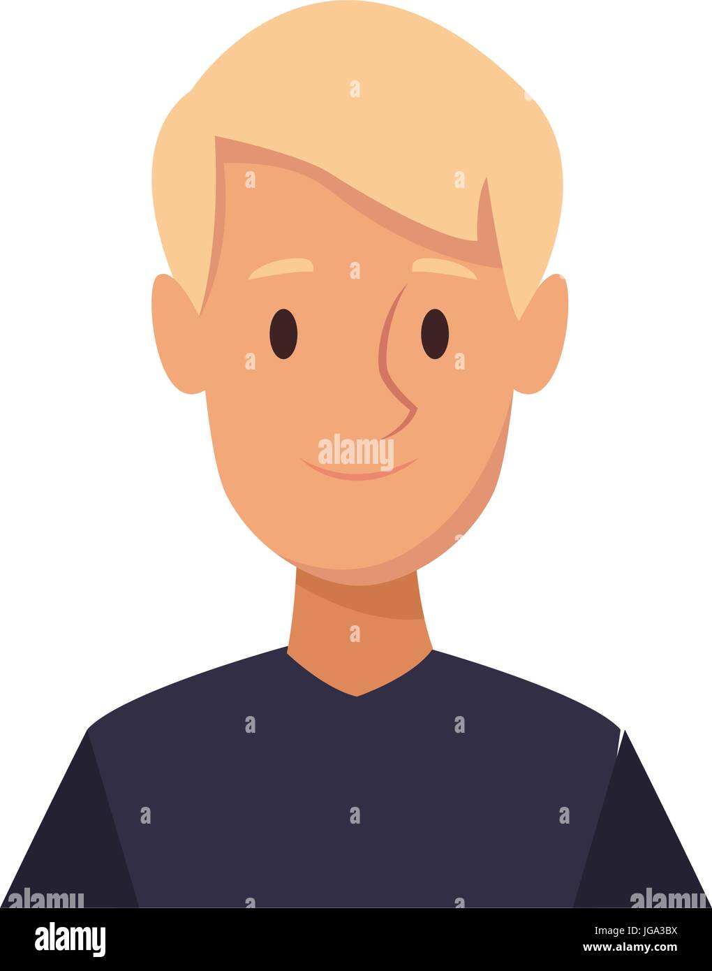 cartoon man young character smile image Stock Vector Image & Art - Alamy
