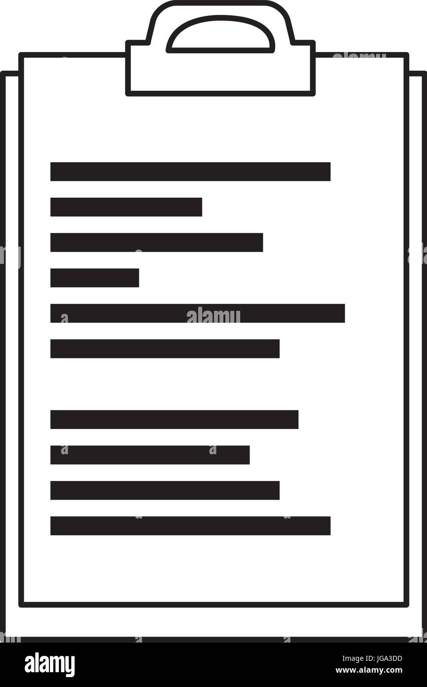 clipboard document file office object equipment Stock Vector Image ...