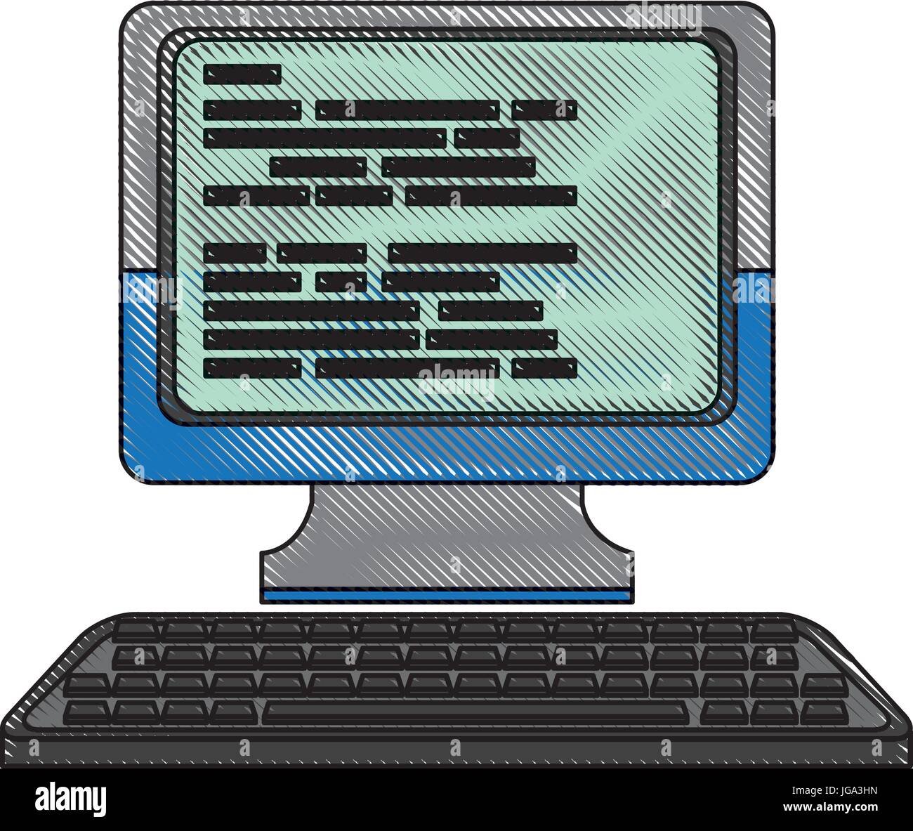 computer keyboard office equipment technology Stock Vector Image & Art ...