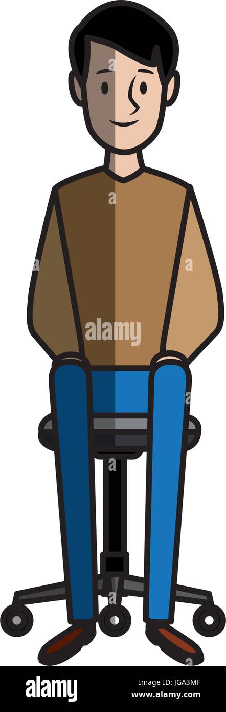 Vector graphic relaxed young Stock Vector Images - Alamy