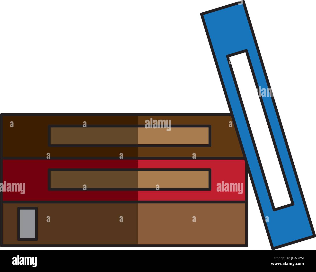 stack book literature encyclopedia learn office Stock Vector Image ...