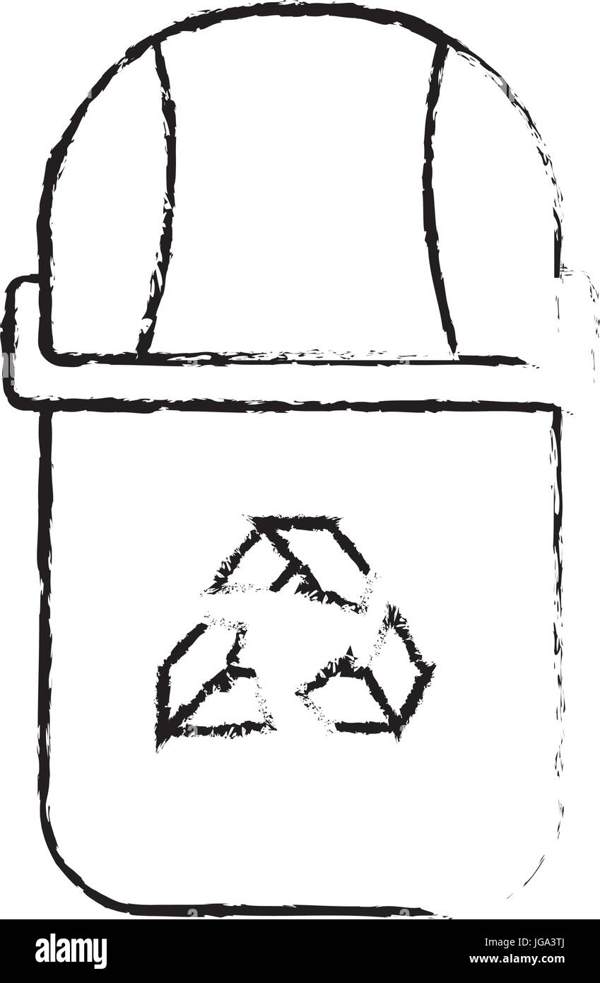 figure recycle can to protection the ecology of the planet Stock Vector ...