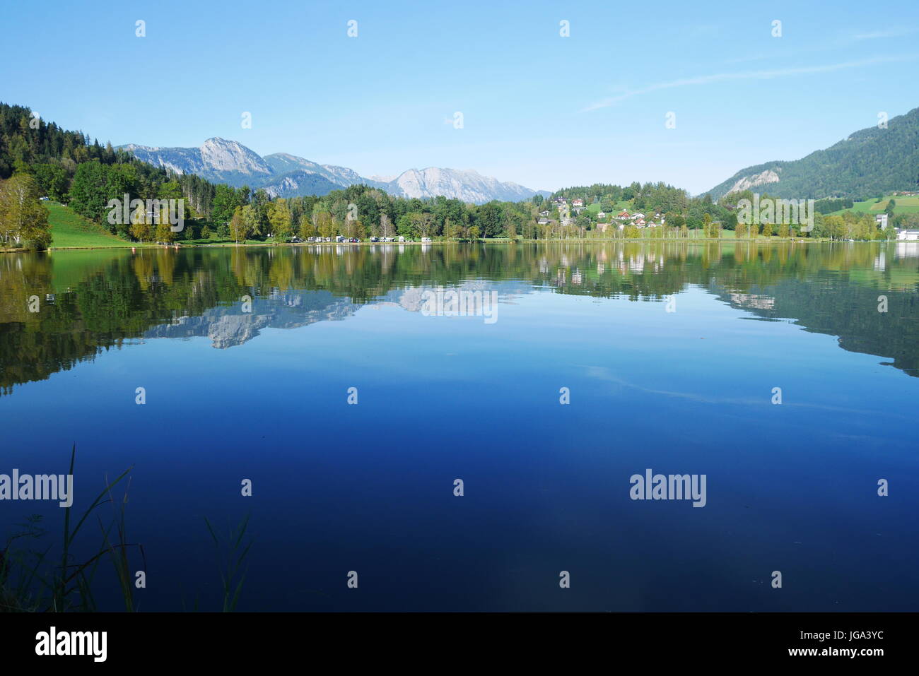 Lake Putterersee in Austria, styre Stock Photo - Alamy