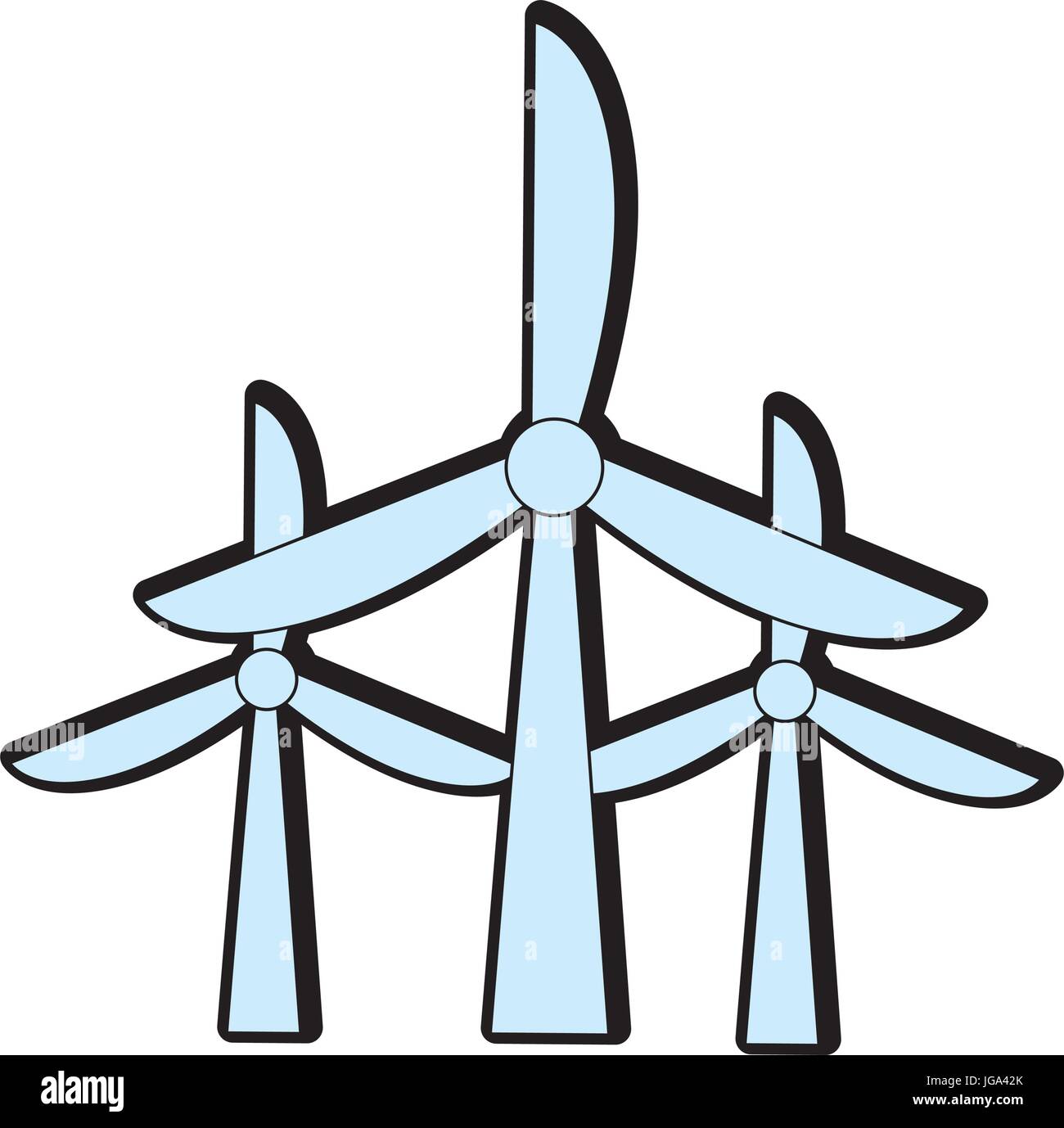 windpower technology to environment protection Stock Vector Image & Art ...