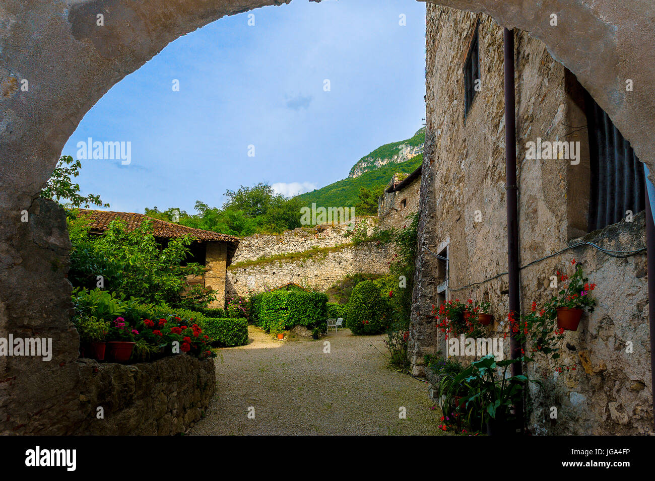 Italy Trentino Calliano Castel Pietra Stock Photo - Alamy