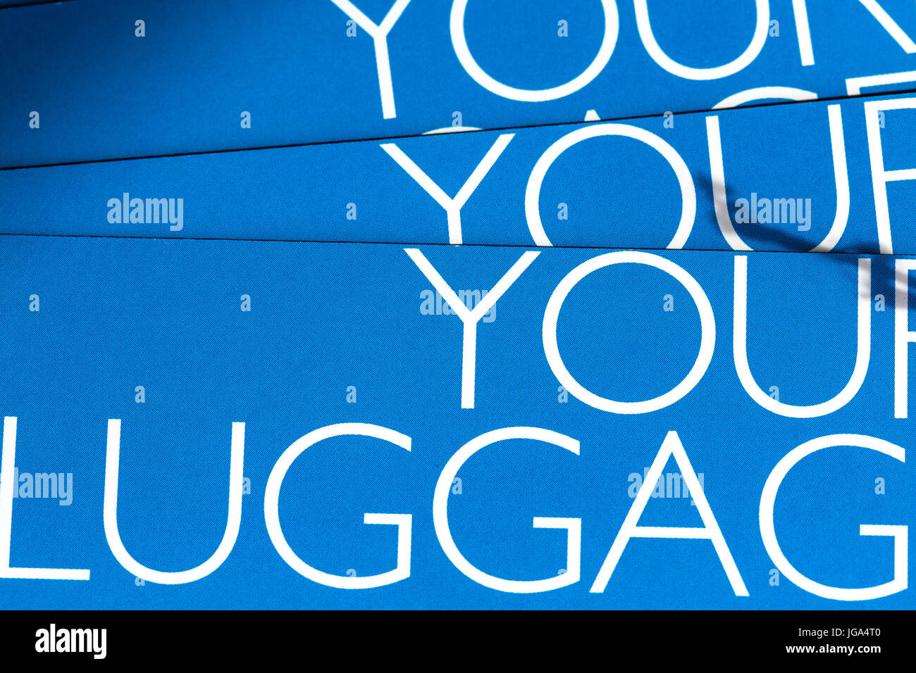 Luggage labels for cruise holiday UK Stock Photo - Alamy