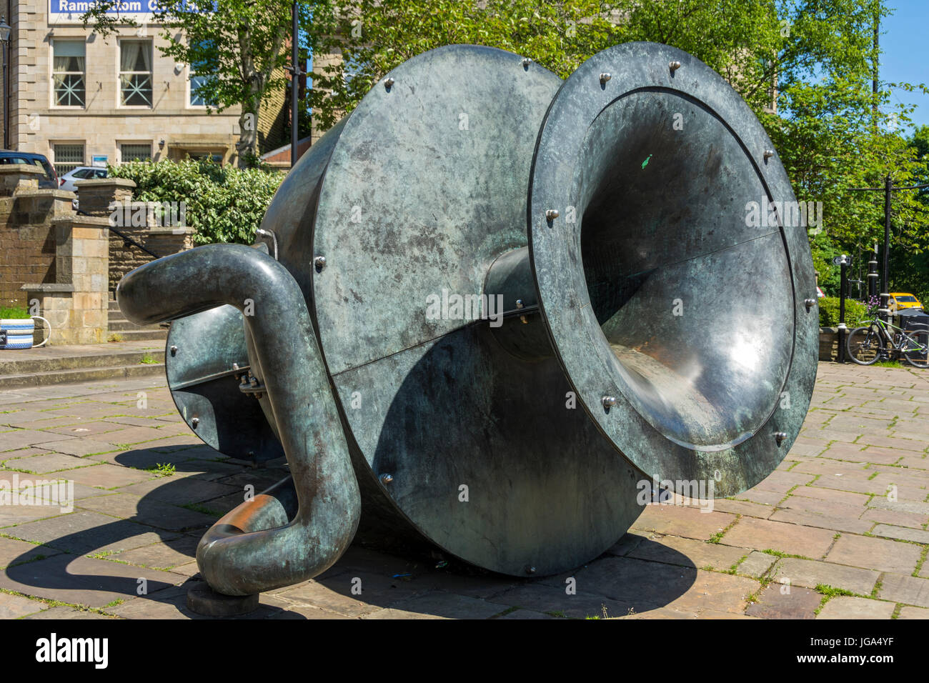 The Urn, also known as the Tilted Vase, a sculpture by Edward Allington ...
