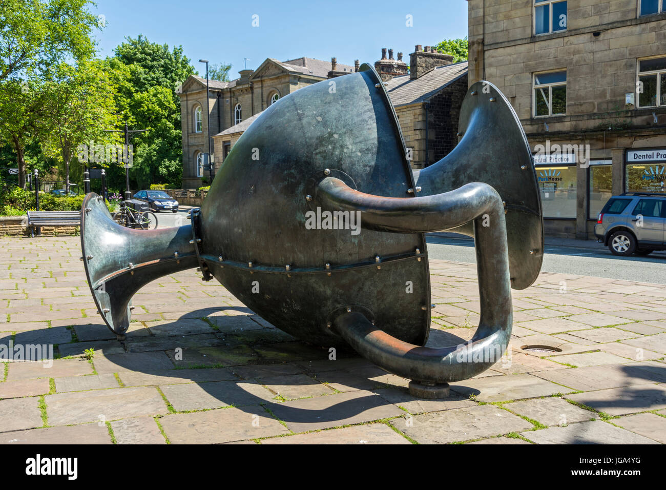 The Urn, also known as the Tilted Vase, a sculpture by Edward Allington ...