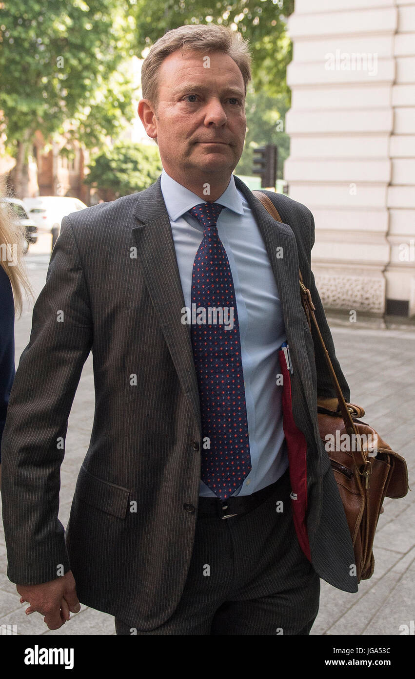 Conservative MP Craig Mackinlay arrives at Westminster Magistrates ...