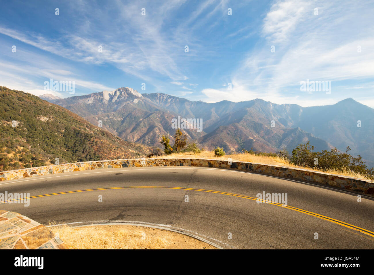 Amphitheater Point looking towards Castle Rock Peak in Sequoia National ...