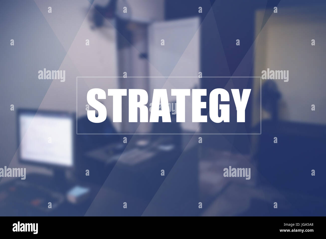 strategy with business office background Stock Photo - Alamy